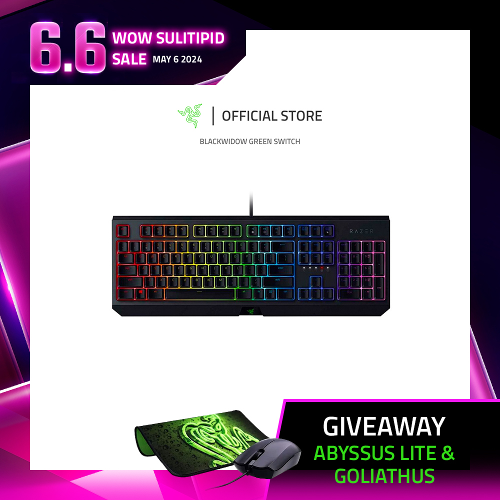RAZER BlackWidow Green Switch Razer Mechanical Gaming Keyboard | Lazada PH