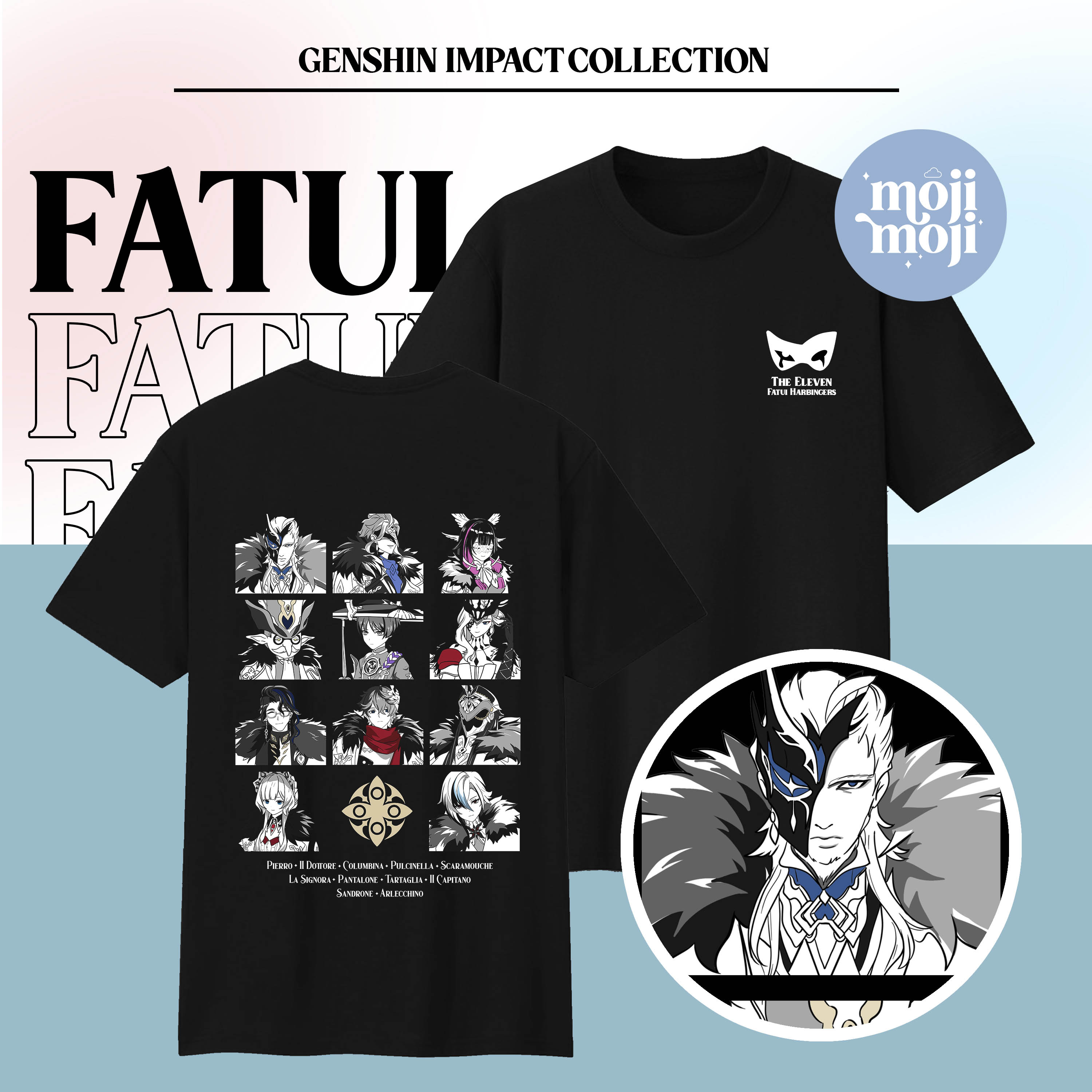 GENSHIN IMPACT - Fatui Shirt in Black/White | Lazada PH