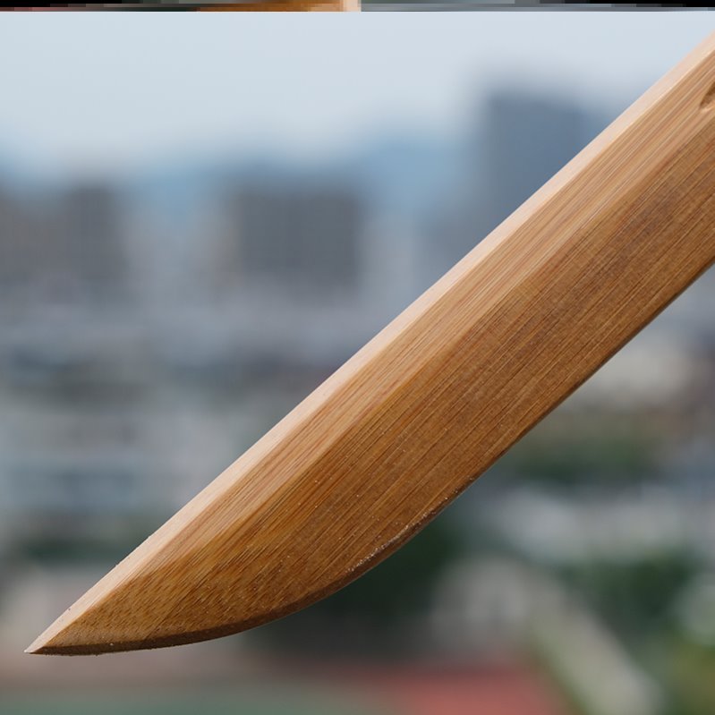 Japanese training bamboo knife with scabbard Japanese wooden knife Tang ...