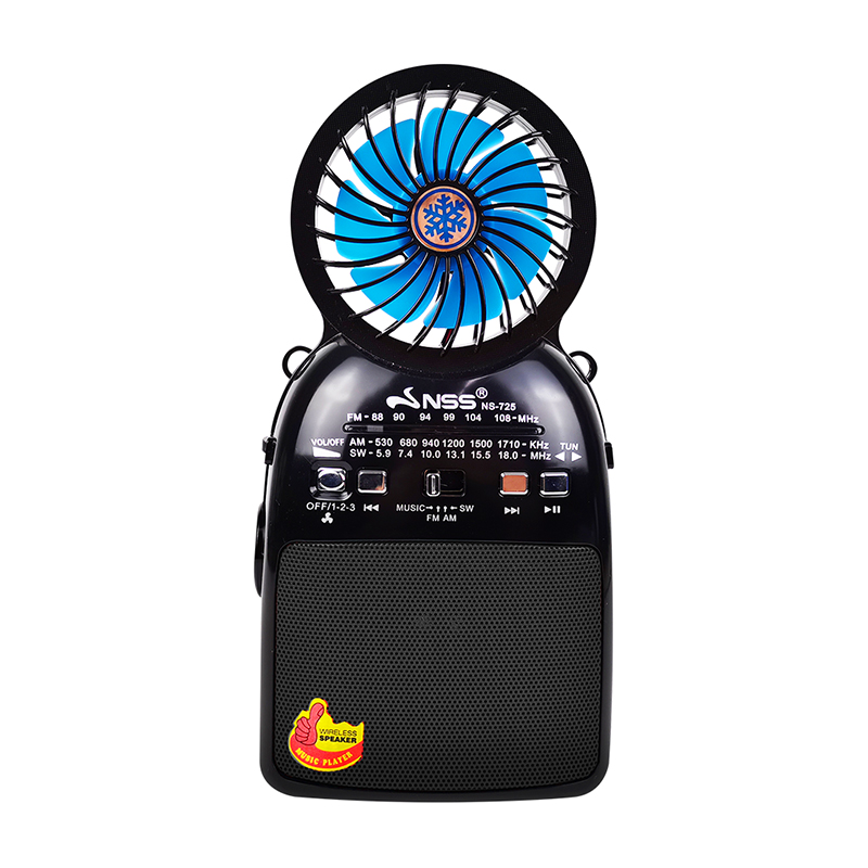 NSS Solar Radio with Fan Bluetooth AM/FM/SW 3 band Radio with USB/TF ...