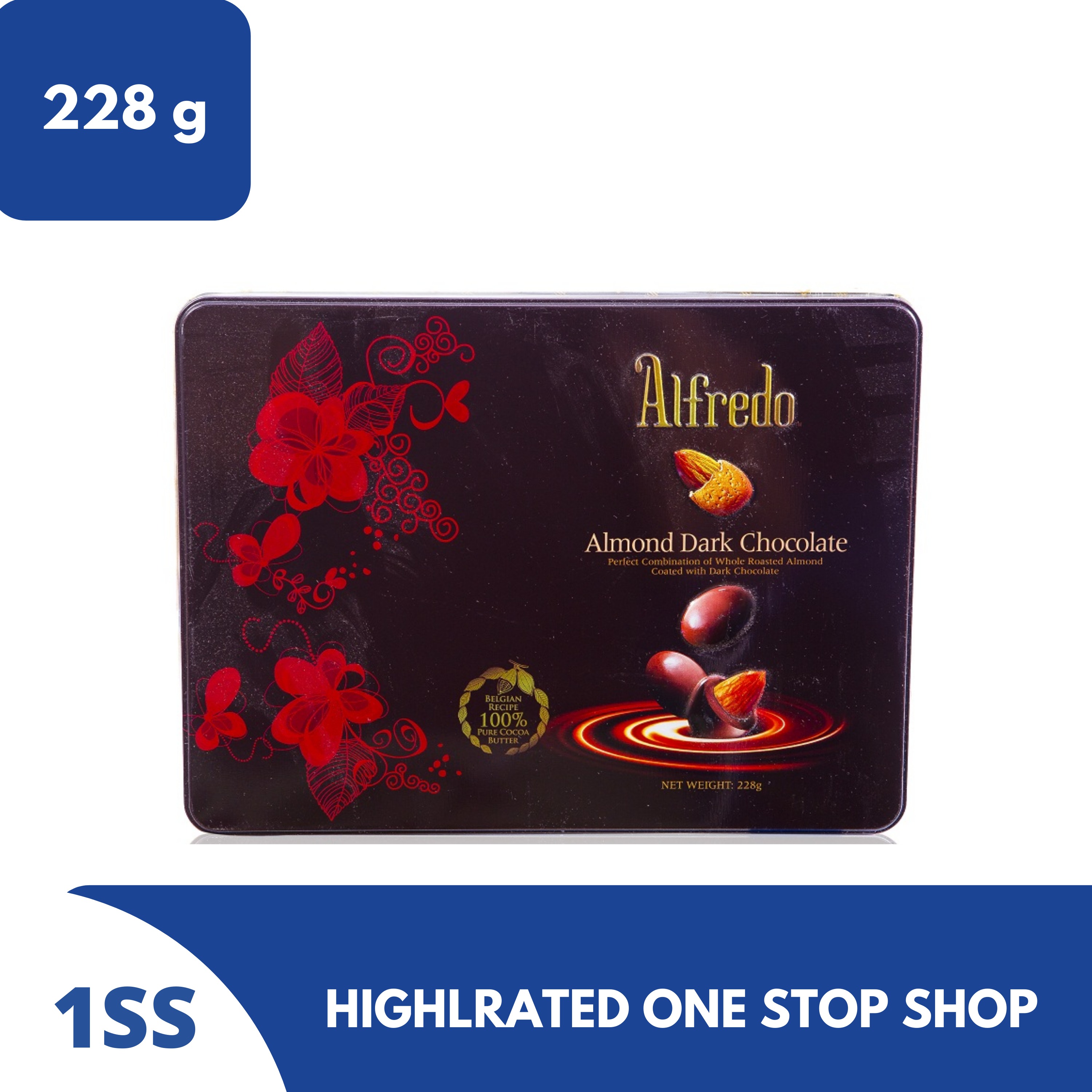 Alfredo Almond Dark Chocolate, 228g | Lazada PH