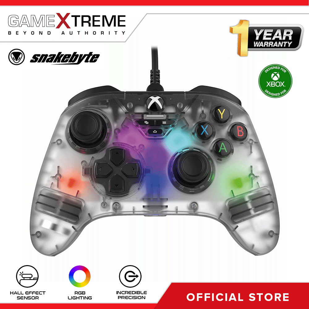Snakebyte GamePad RGB X Precision Wired Controller for Xbox/ Xbox S|X ...