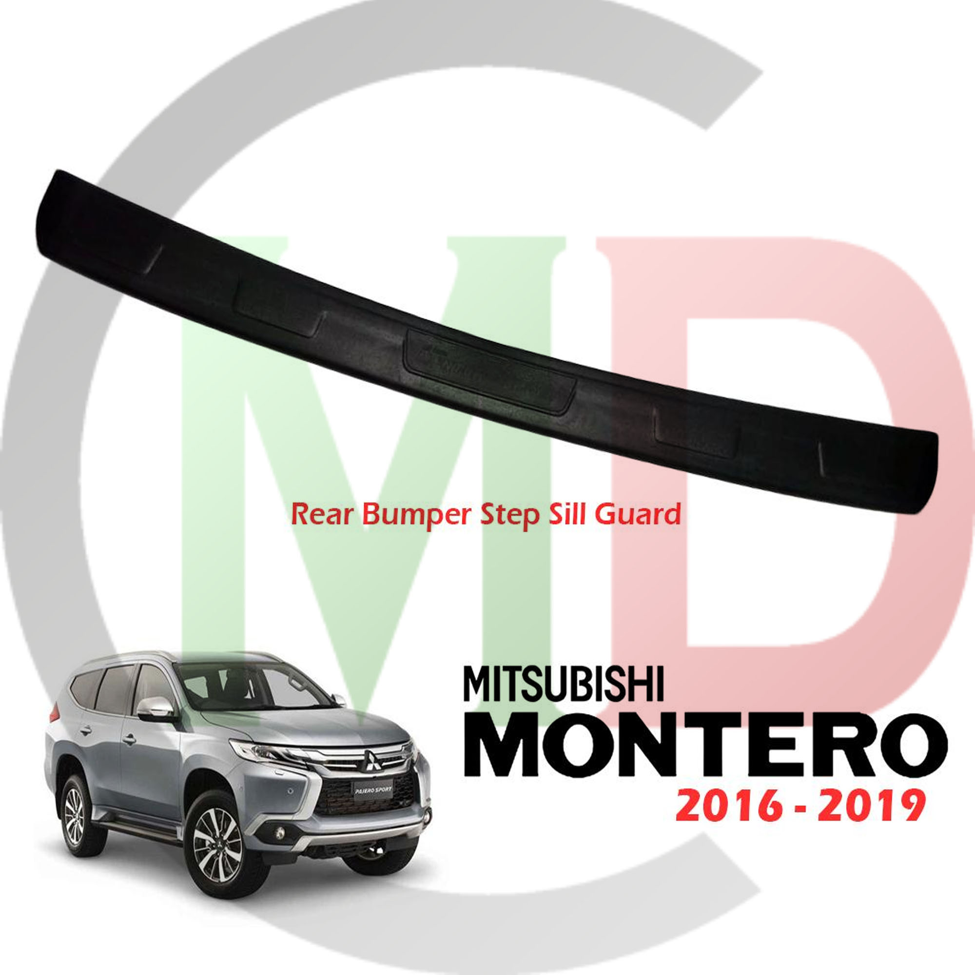 Mitsubishi Montero Sport 2019 OEM Rear Bumper Step Sill Guard | Lazada PH