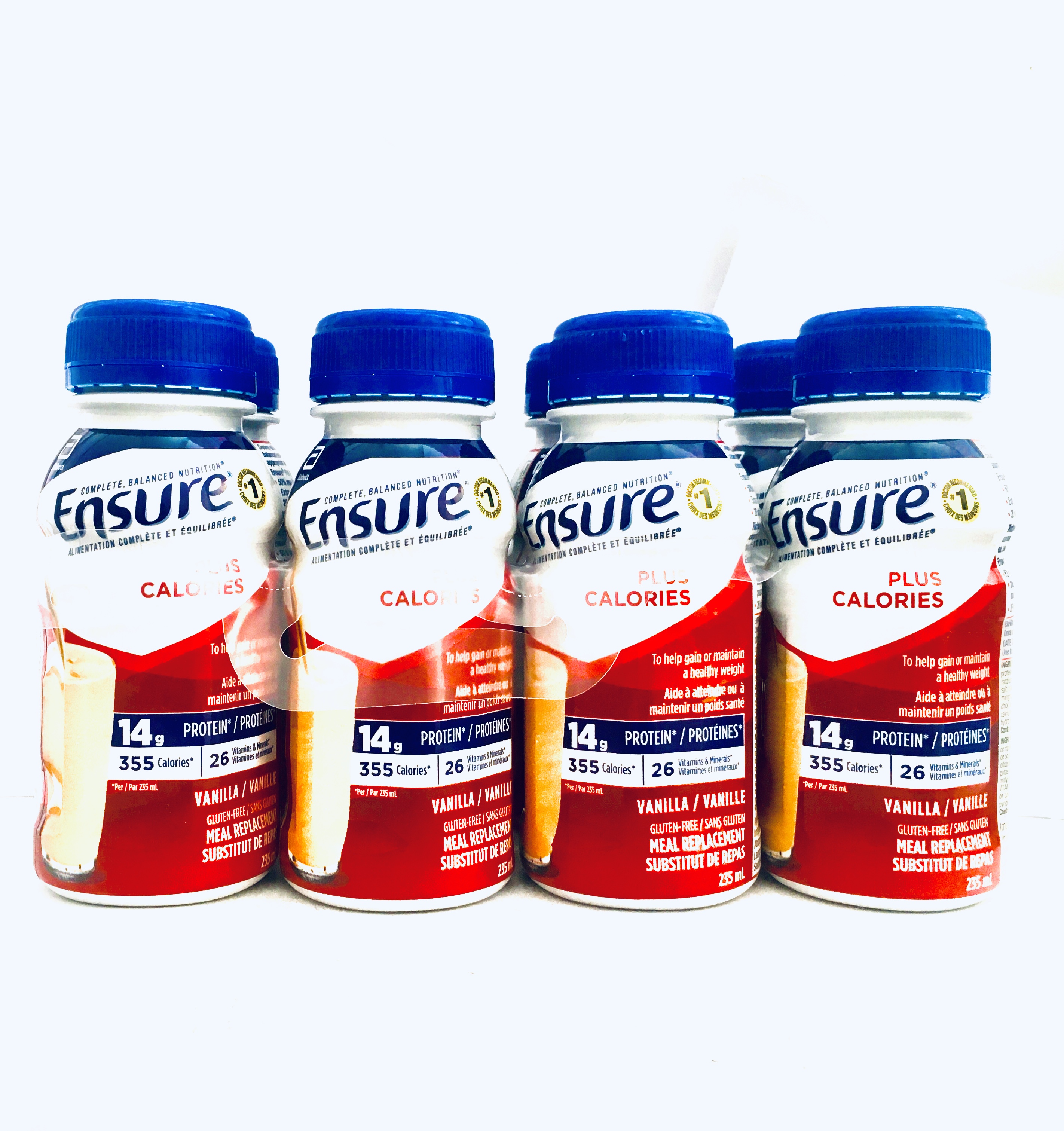 Ensure PLUS CALORIES -VANILLA (235 mL) ( PACK OF 8 ) From CANADA WITH ...