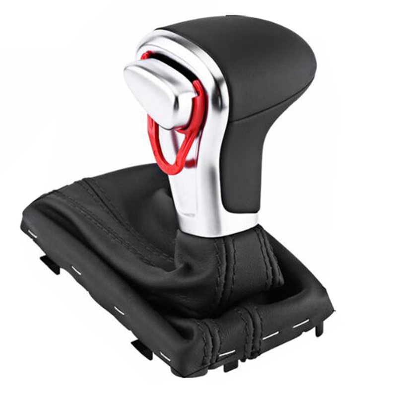 Auto Automatic Shift Knob Gear Shift Knob Shifter Head PU Leather For ...