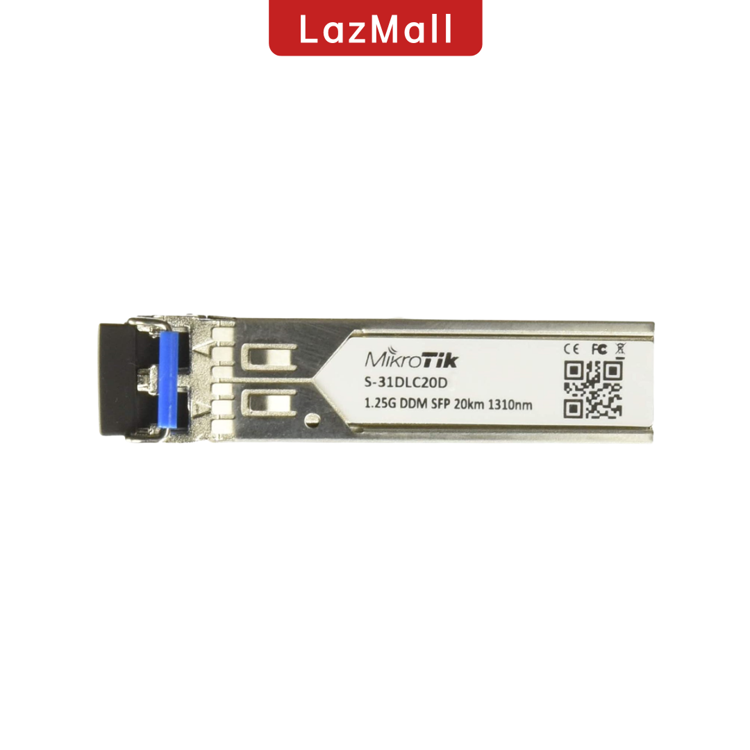 MikroTik S-31DLC20D - SFP (1.25G) module, 20KM, Single Mode 1320nm ...