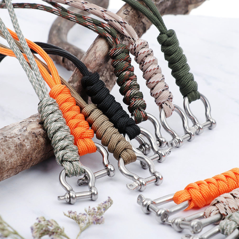 COD1x เชือกร่มกลางแจ้ง กล้อง Anti-lost Lanyard Climb Keychain Tactical ...