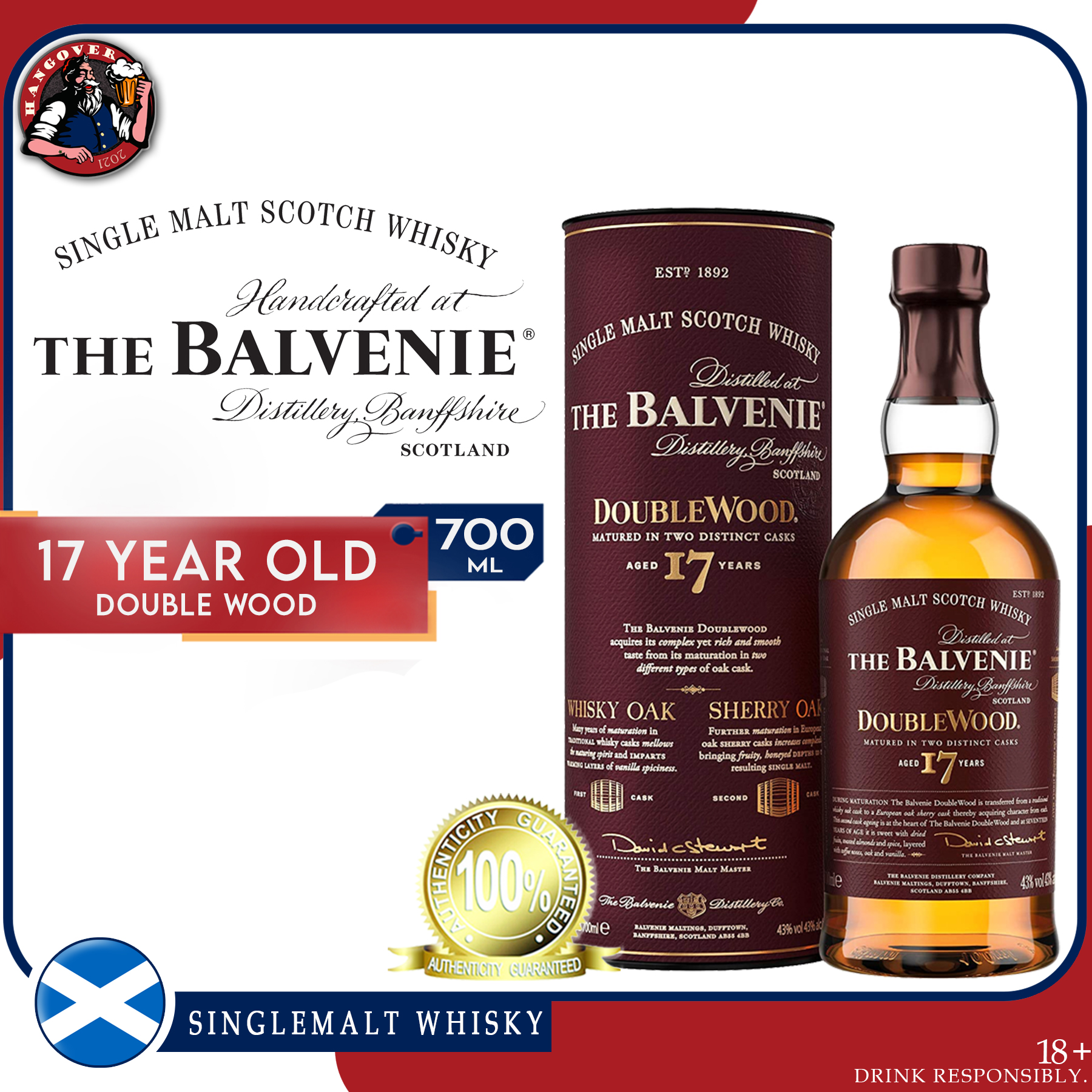 Balvenie 17 Year Old Double Wood | Lazada PH