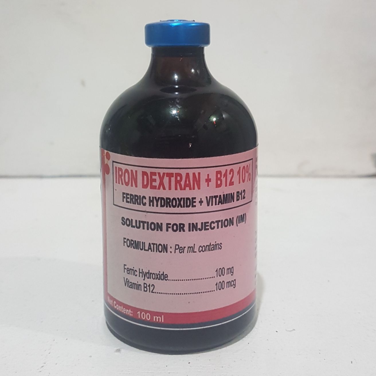 Iron Dextran +B12 10% 100ml | Lazada PH
