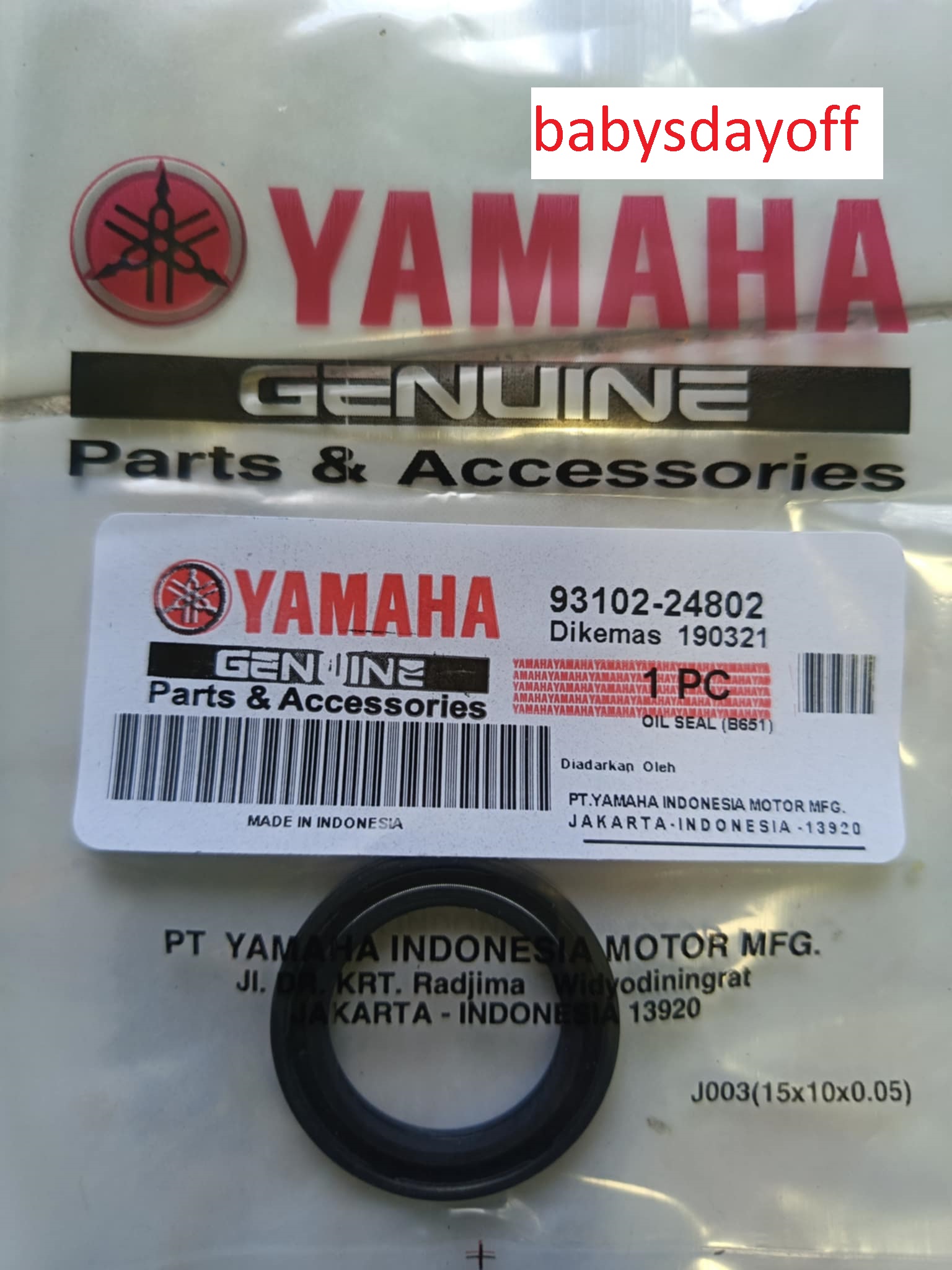 GENUINE PULLEY SIDE OIL SEAL for Yamaha NMAX V1 V2 Yamaha AEROX V1 V2 ...
