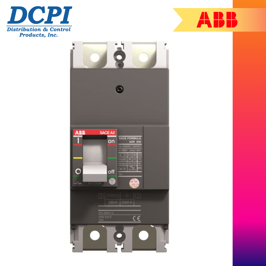 ABB Moulded Case Circuit Breaker SACE Formula Series - 2 Pole (A2N 250 ...