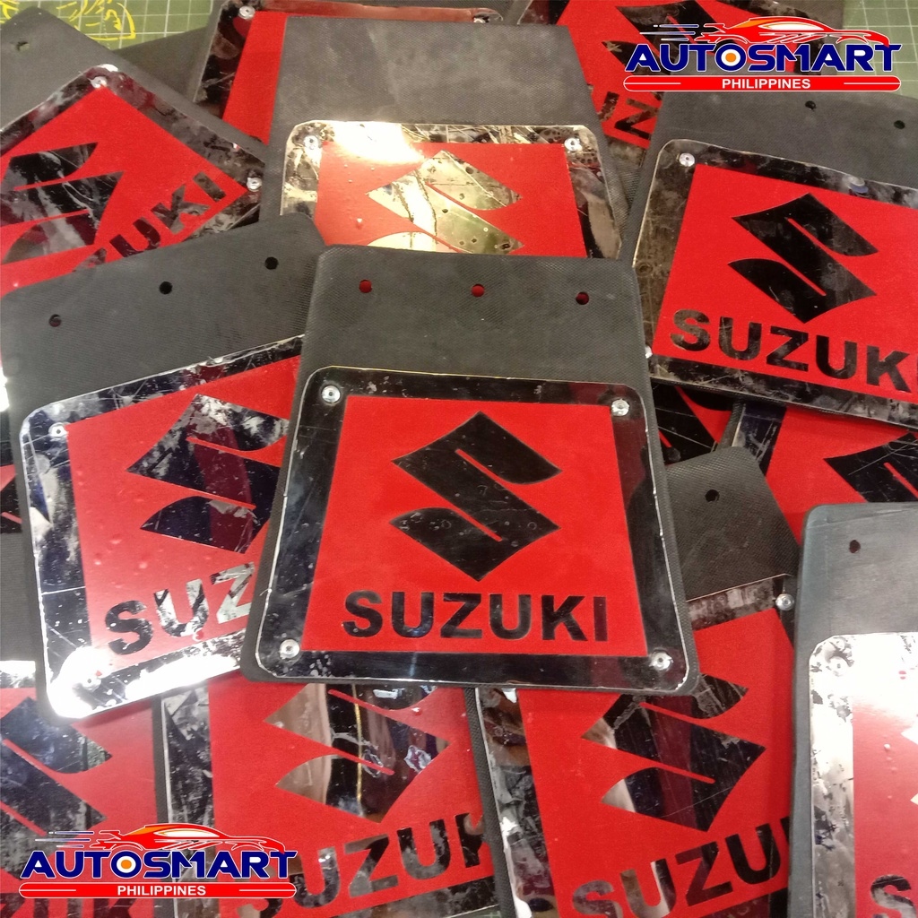 1 Pair Suzuki Multicab MUDGUARD with Stainless Sticker 8x8'' | Lazada PH