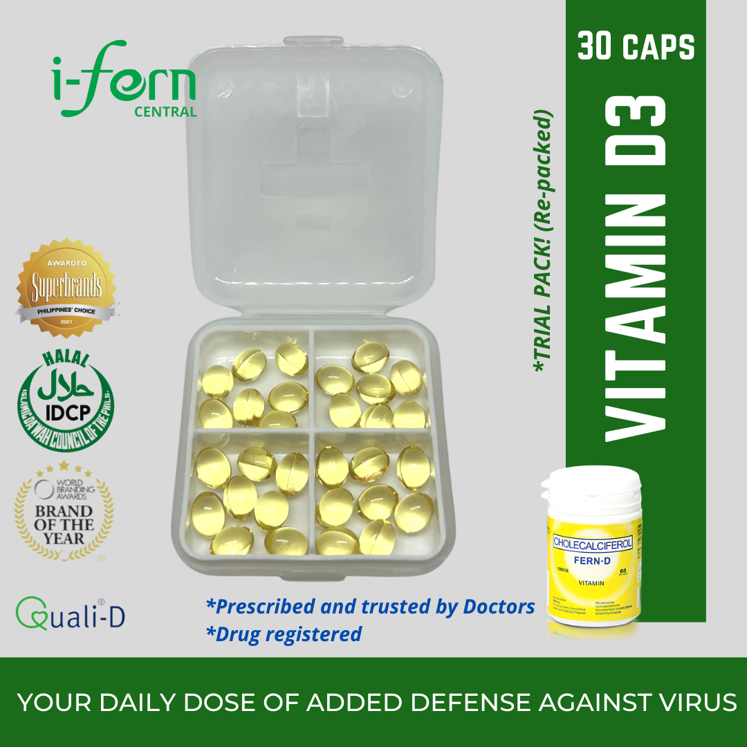 *TRIAL PACK* i-FERN/ FERN D (Vtamin D3) 30 Softgel Capsules Fern-D | Lazada PH