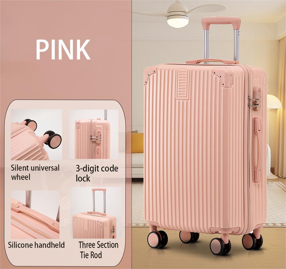 20/24/28inch Large Capacity Luggage Suitcase 360° Wheel Luggage Trolley ...