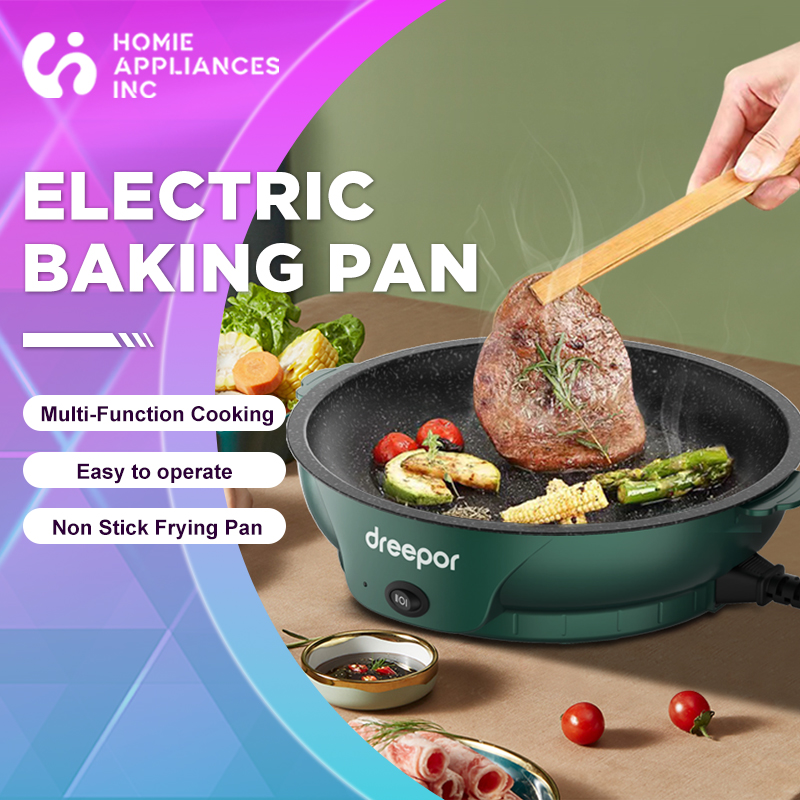dreepor Electric pan non-stick multifunction pan BBQ party Korean Pan ...