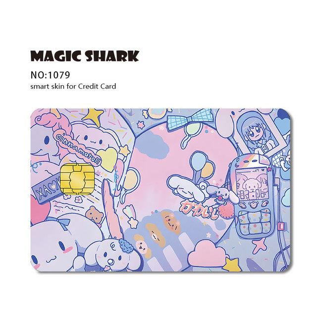 【HOT】 50 Types Kuromi Cinnamoroll Sticker Film Tape for Credit Card ...