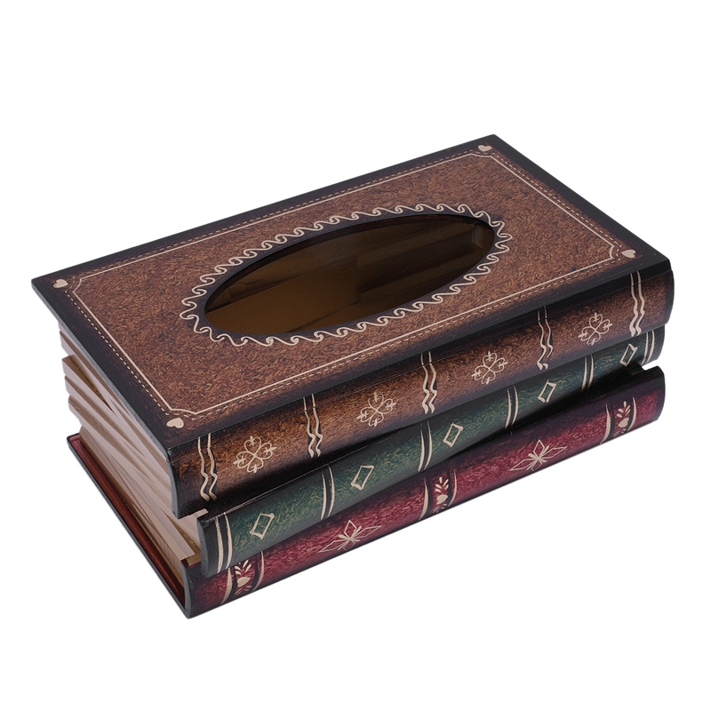Retro Style Book Shape Tissue Box - IdaoHdL - ThaiPick