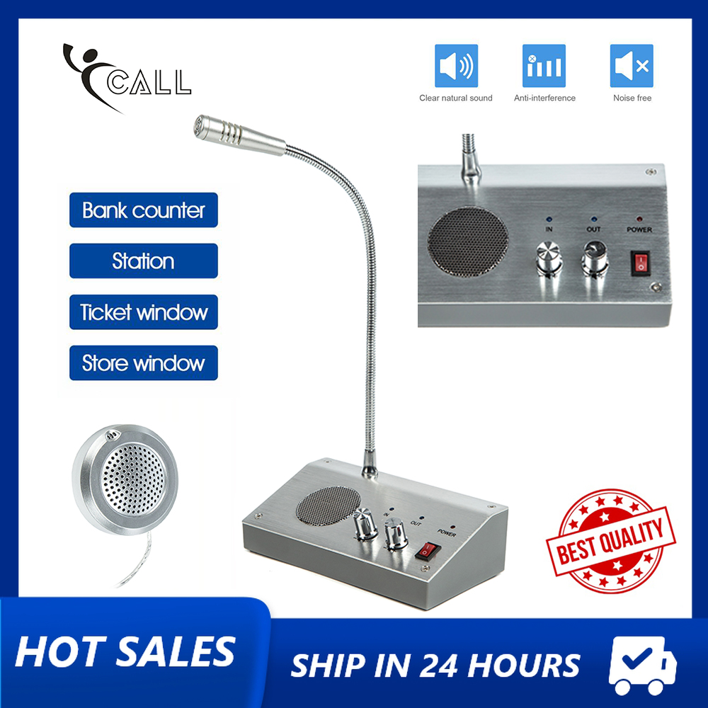 【1~3 Days Delivery】2 Way Window Intercom Speaker System Inter ...