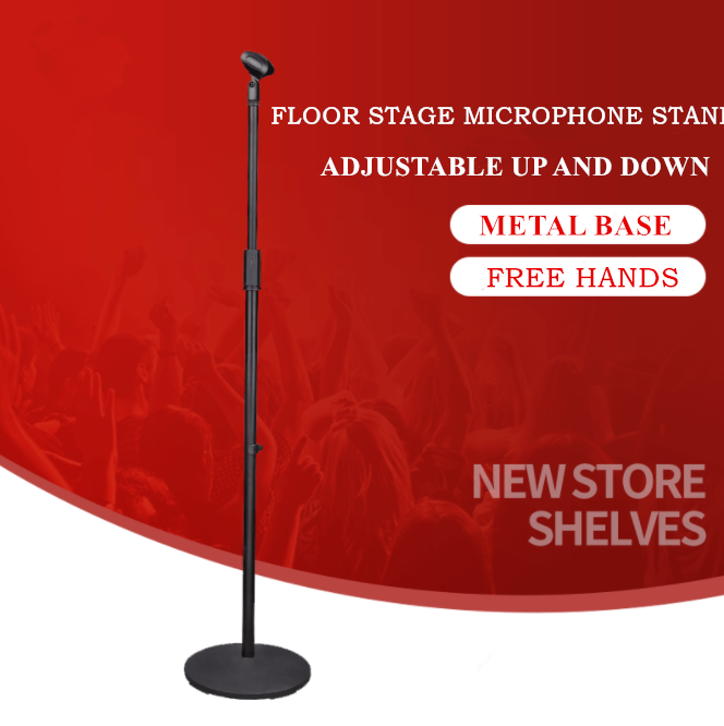 Metal microphone stand, microphone stand, stage microphone stand ...