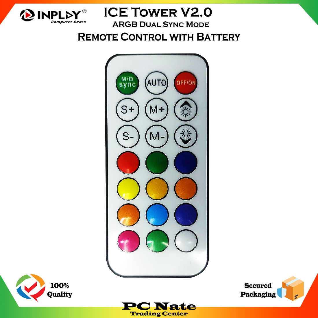 Inplay ICE TOWER V2 3-In-1 ARGB Fan Kit | 3PCS 12CM Cooling Fan, with ...