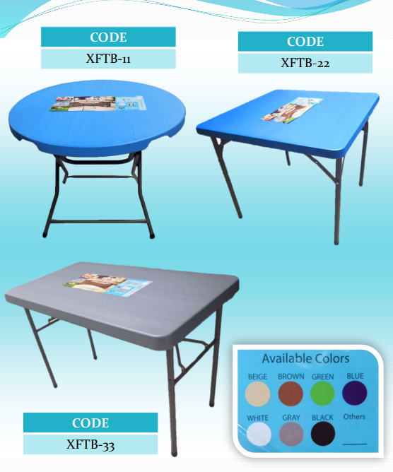 Heavy Duty Folding Table Square/Rectangle/Round Steel Residential Grade ...