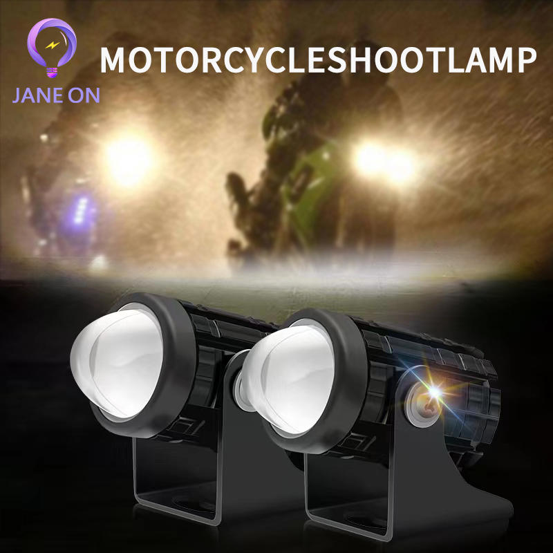 Dual Bulb Motorcycle LED Head Light Bulb near Yellow far White ...