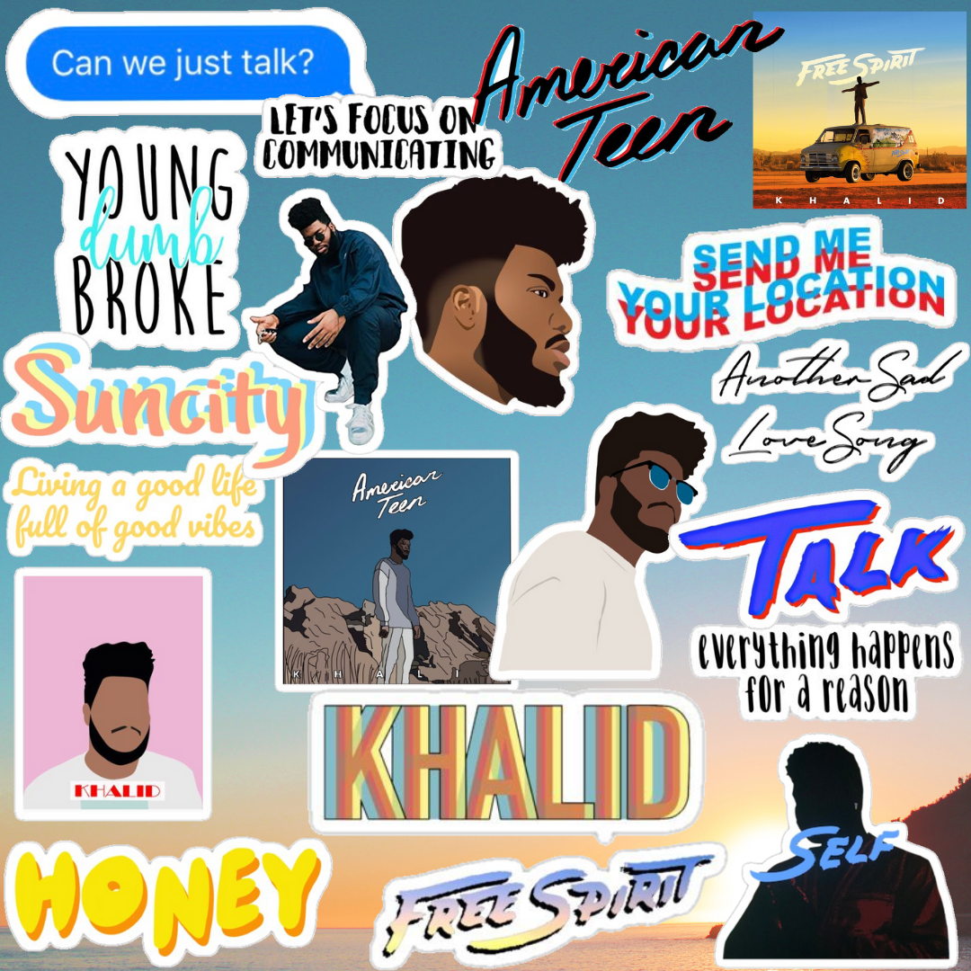 20 pcs Khalid Vinyl Sticker Set | Lazada PH
