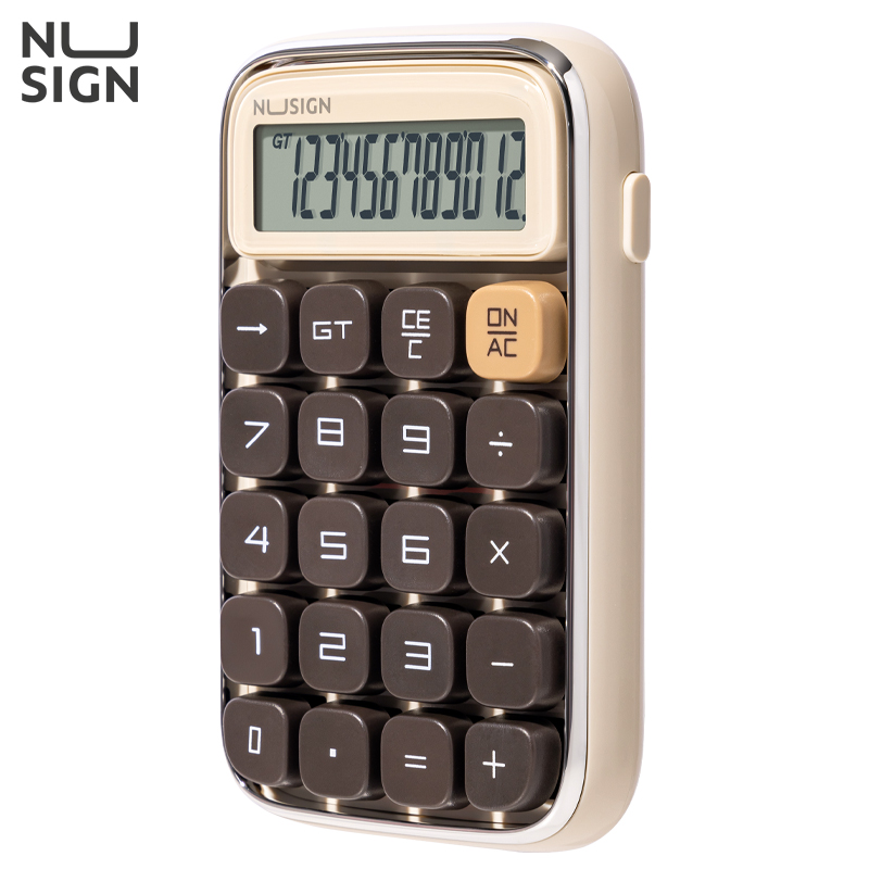 Nusign Calculators NS043 Mechanical Calculator Large 12- Digit Display ...