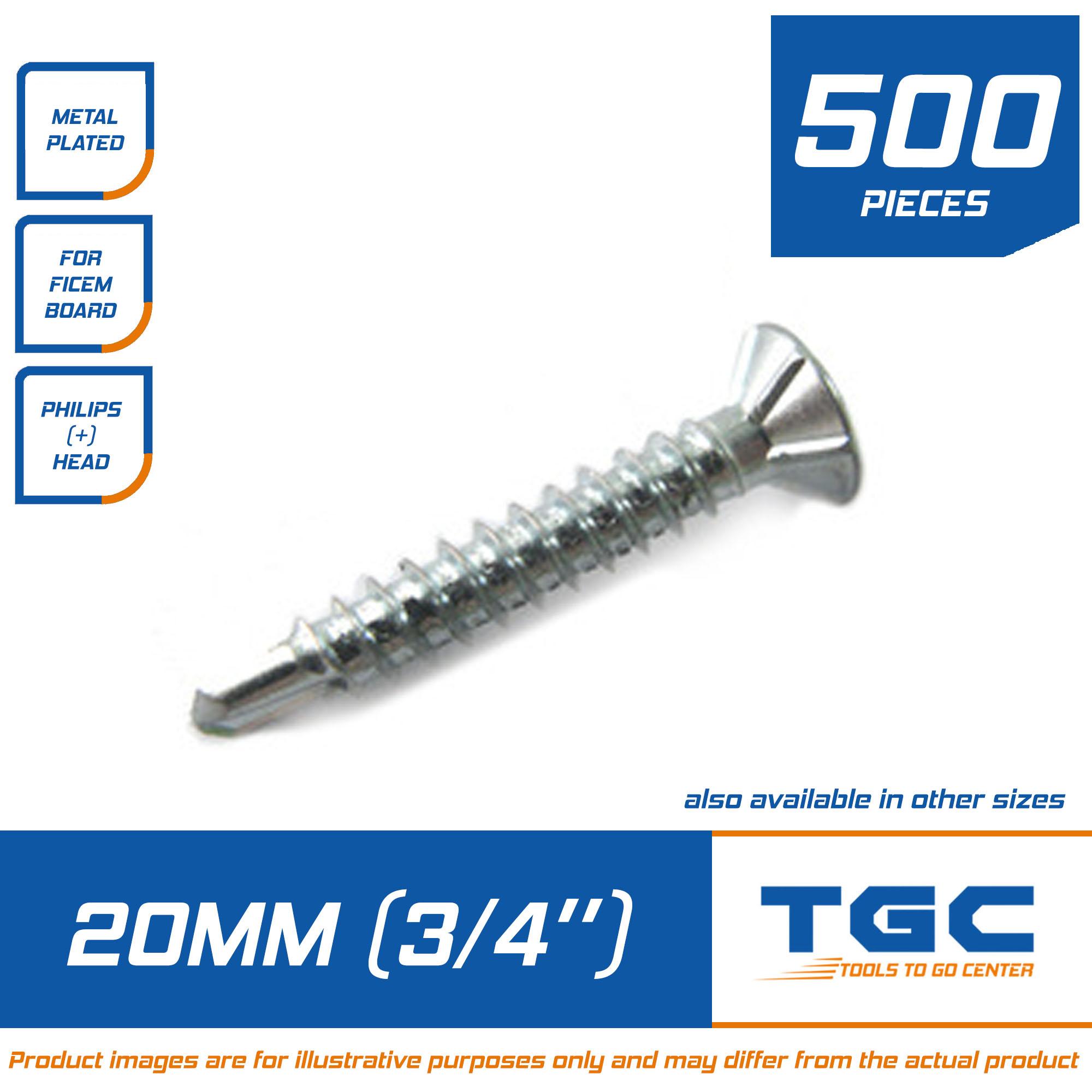 500 PCS Window Screw 3/4 inch ( 20 mm ) Self Drilling also called ...