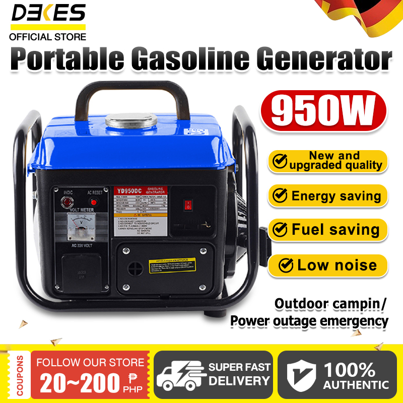 DEKES 950W Gasoline Generator 220v Household Home Outdoor Small ...
