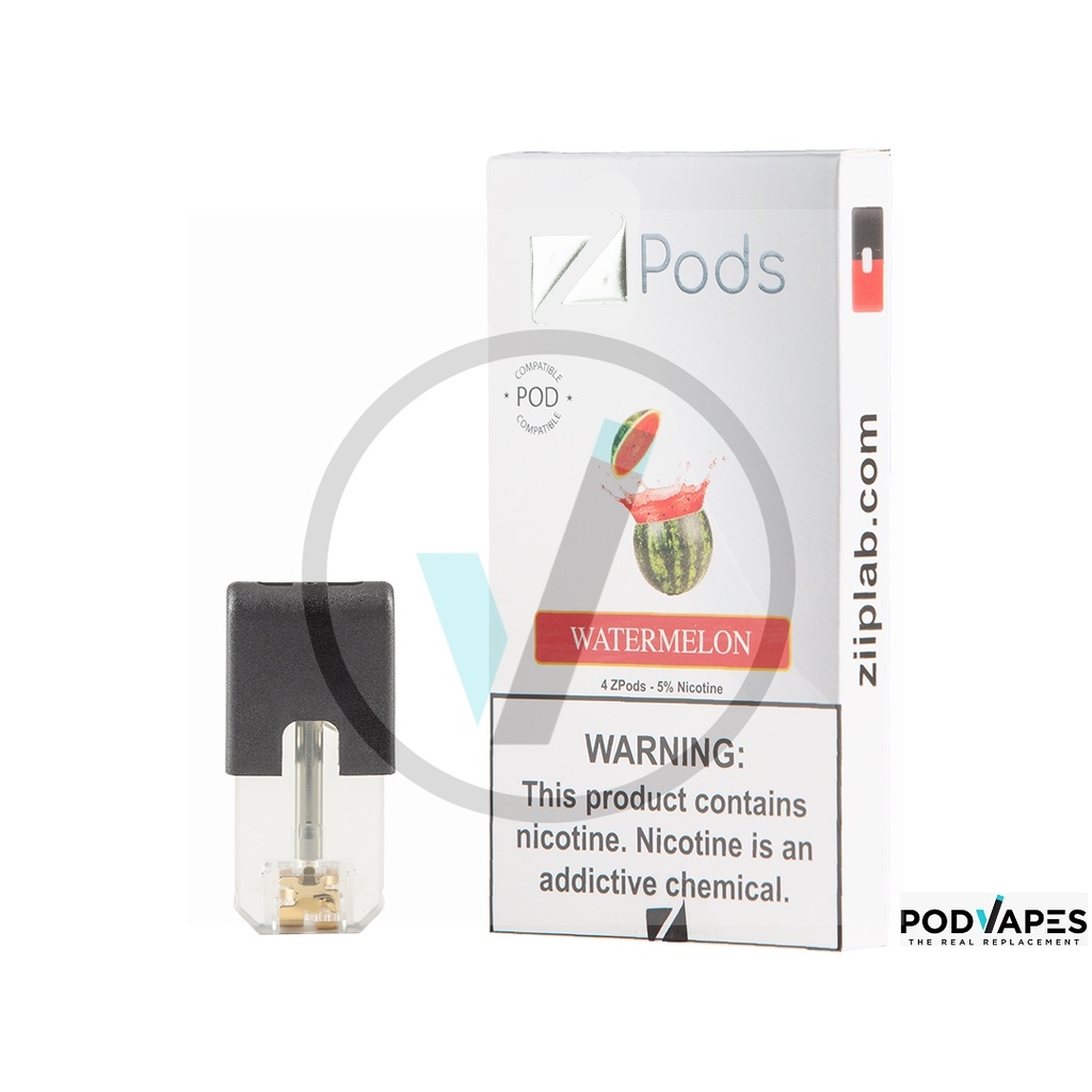 PODVAPES ZiiP J Pods – Watermelon Ziip and Juul Compatible Pods 5 50mg ...