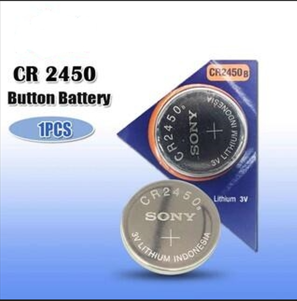 5PCS Original Sony CR2450 Battery 3V Lithium Button Coin Cell Battery ...