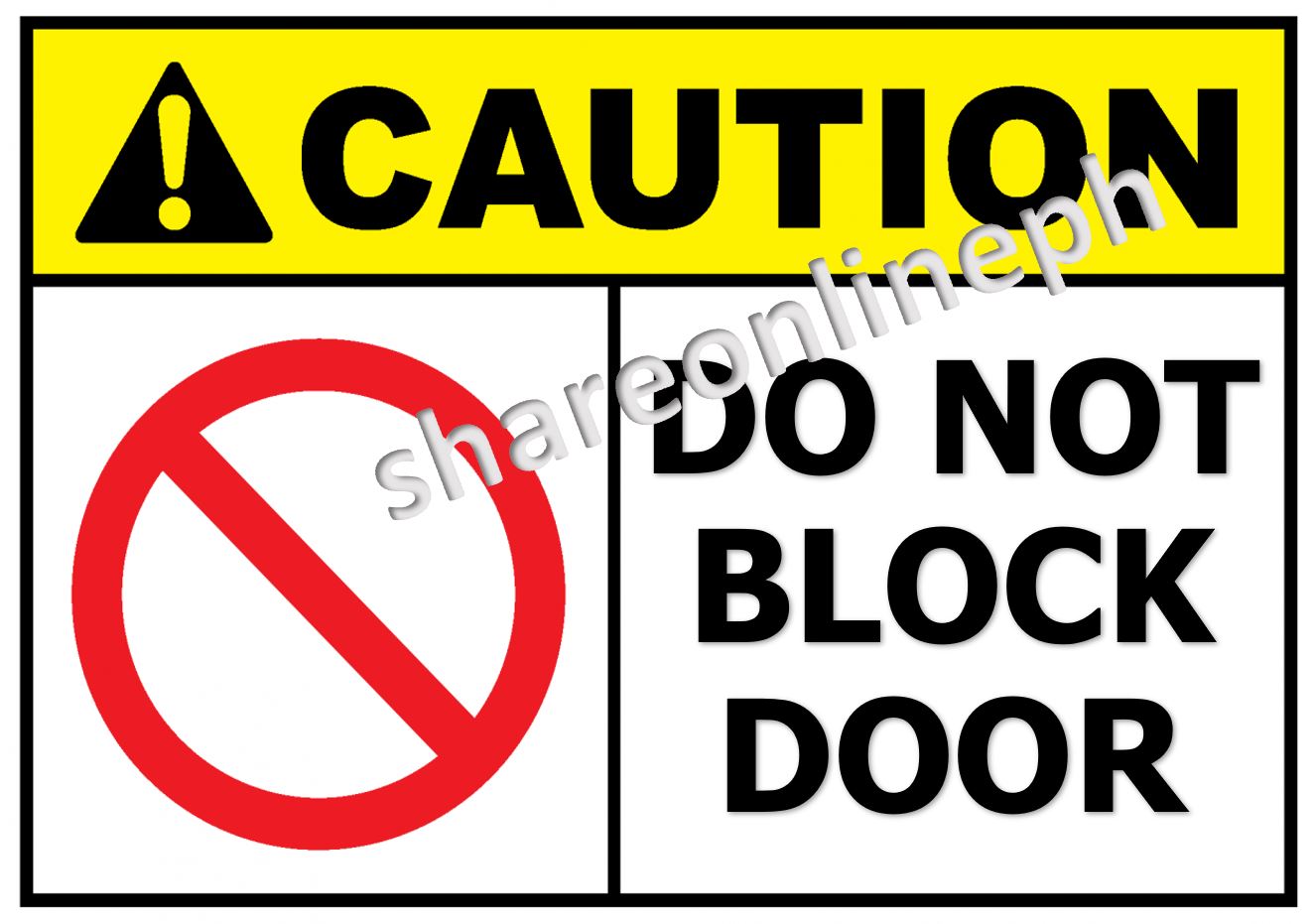 Dont Block This Door Laminated Signage Dont Block Sign Boards Signage ...