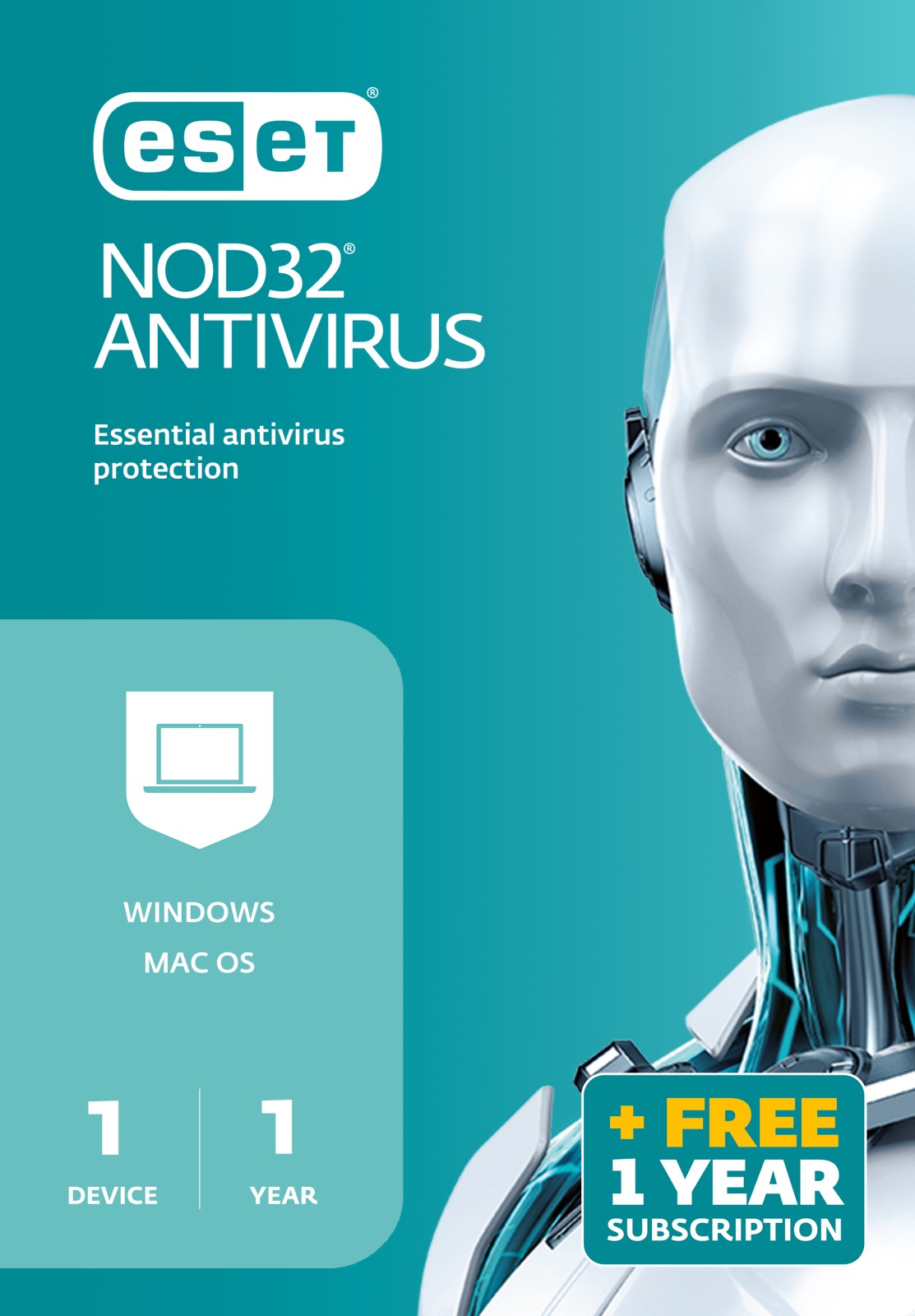 ESET NOD32 Antivirus with 1 Year plus 1 Year Free Subscription | Lazada PH