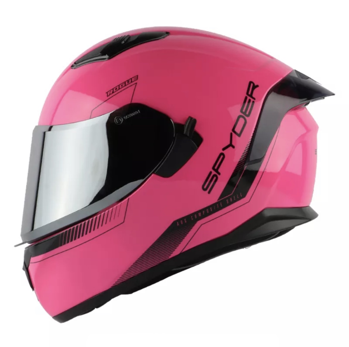 Spyder Rogue PD S0B Full Face Dual Visor Helmet (with Free Clear Visor ...