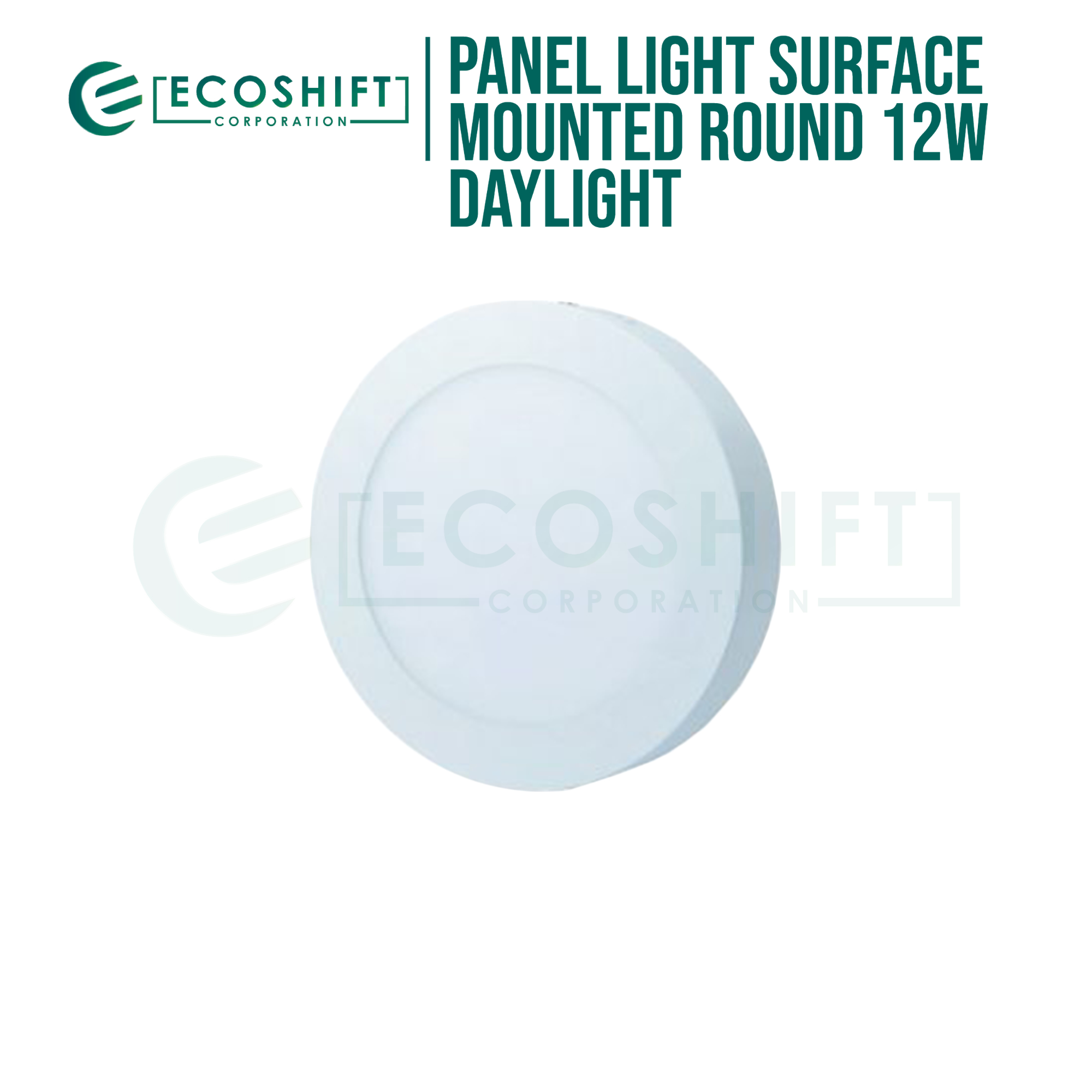 Ecoshift 12W Surface Mounted Round LED Panel Light Daylight | Lazada PH