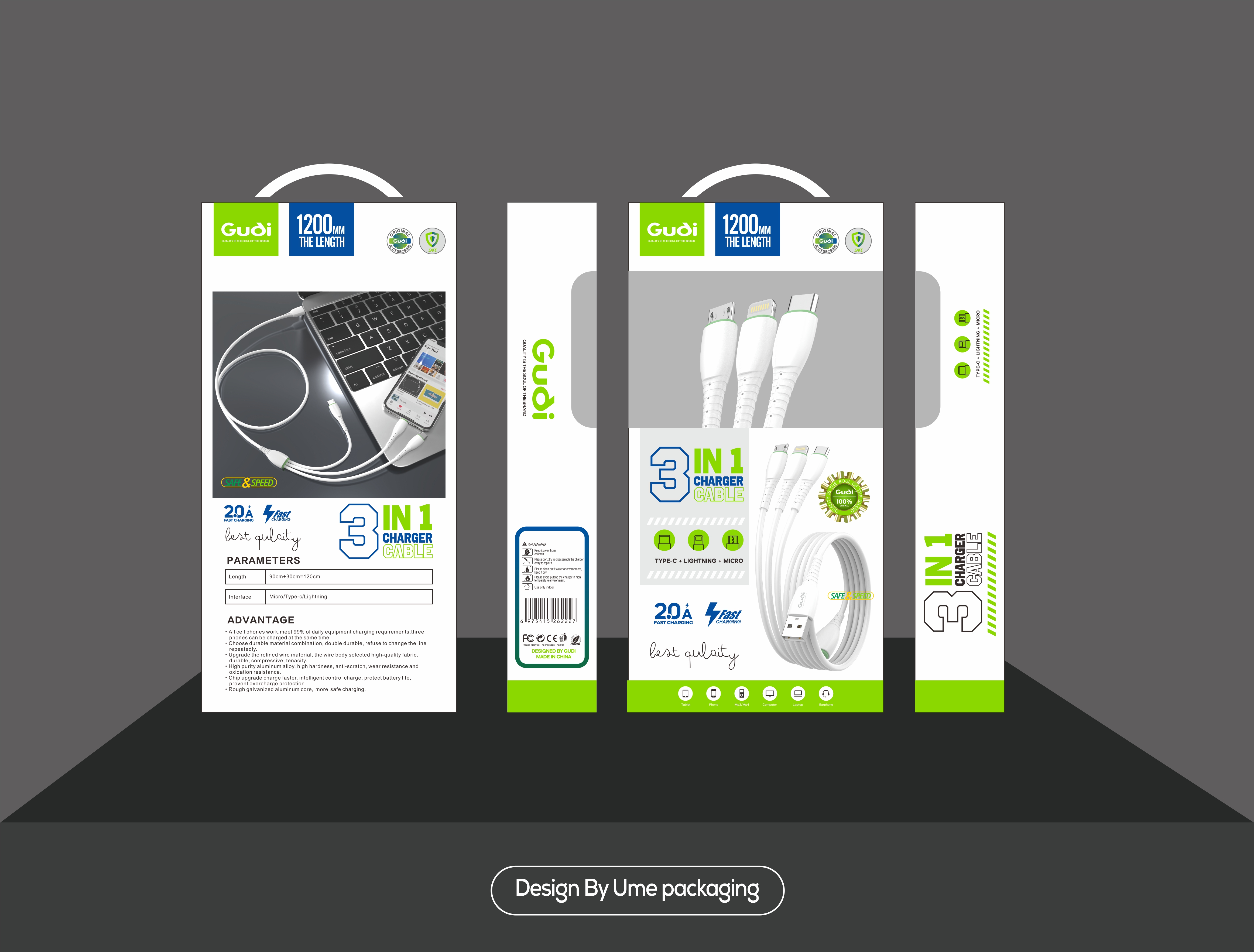 MNK.MALL New Gudi Fast ADAPTOR Charger C-212/L36 AND Data Cable SUPER ...