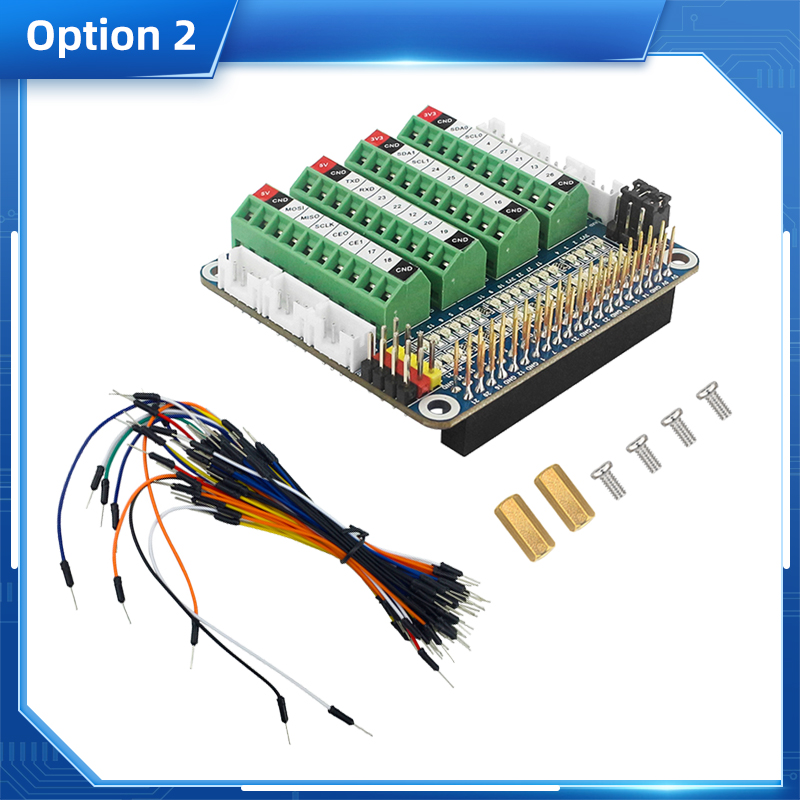 Raspberry Pi Gpio Status Led Terminal Block Breakout Board Hat Adcdca Sensor For Raspberry Pi 4b