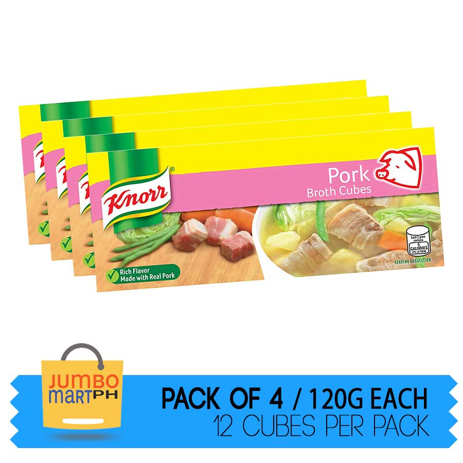KNORR PORK BROTH CUBES 120G / PACK OF 4 | Lazada PH
