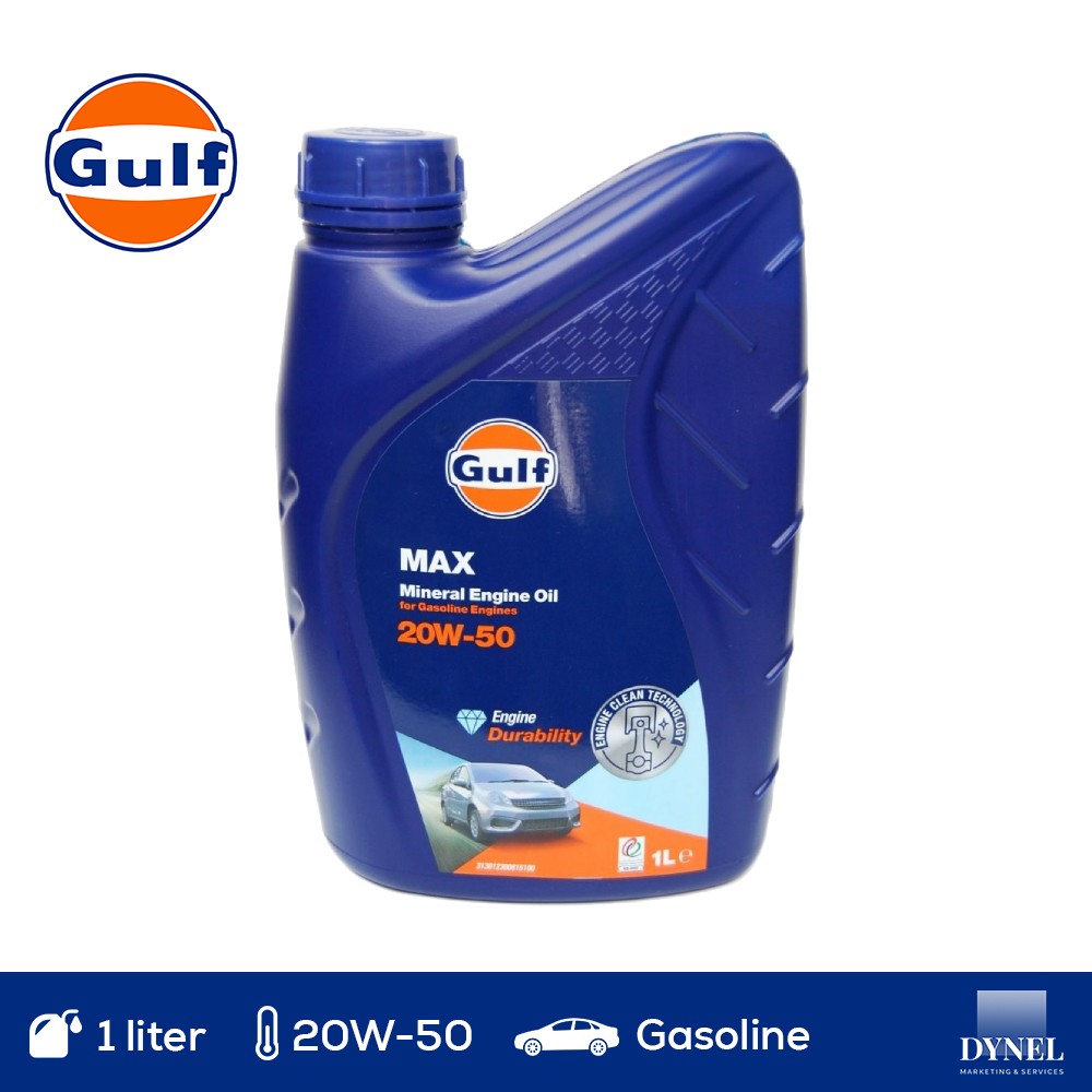 Gulf Max 20W50 Gas Engine Oil 1L | Lazada PH