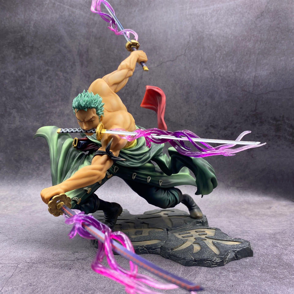 One Piece Luffy Anime Figure Roronoa Zoro Three-Blade Sa-Maximum Manga ...