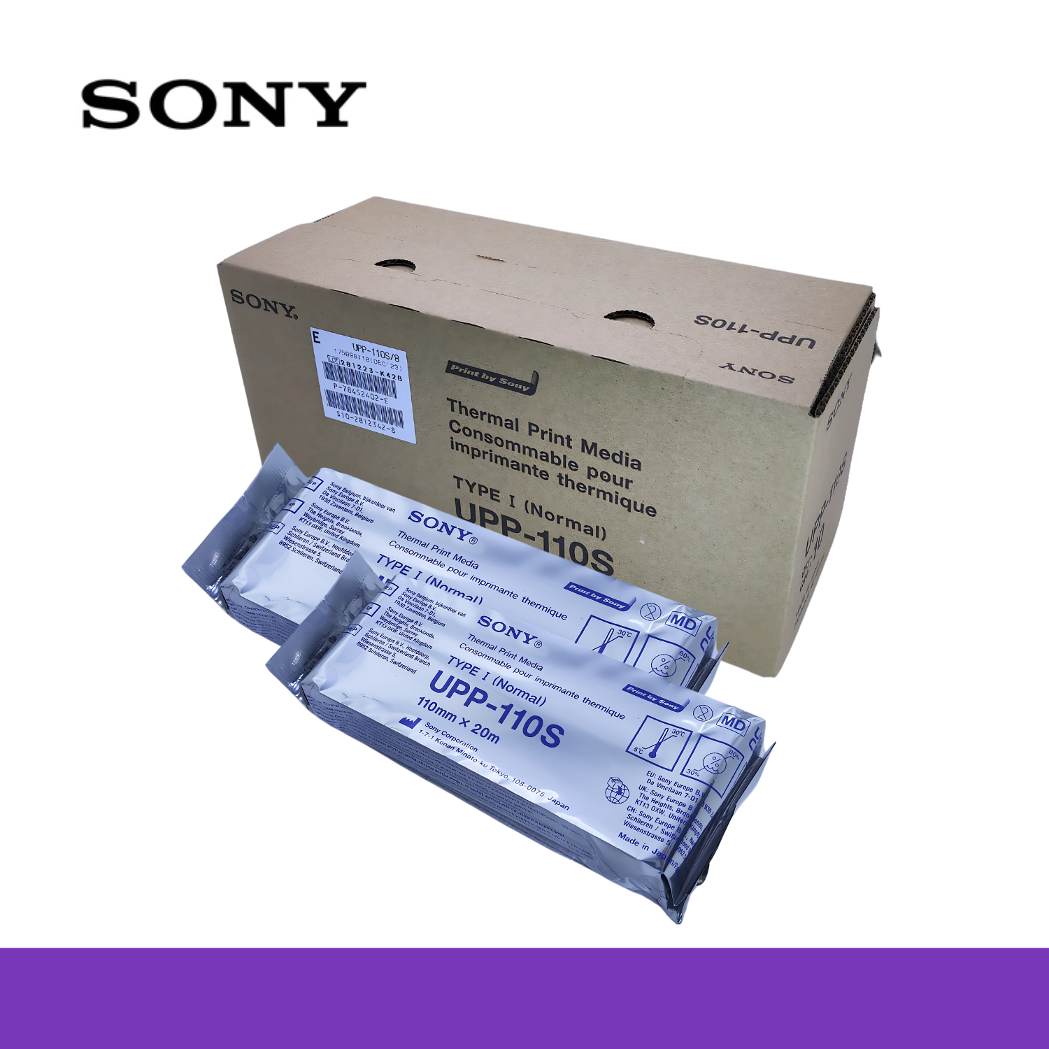 ORIGINAL Sony Ultrasound Thermal Paper UPP 110S Type 1 Standard - 10 ...