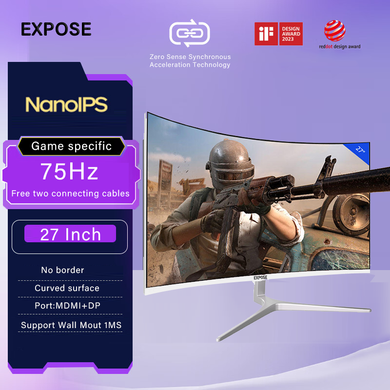 Expose 24 inch 75Hz/165Hz IPS 1080p Gaming monitor computer 27 inch ...