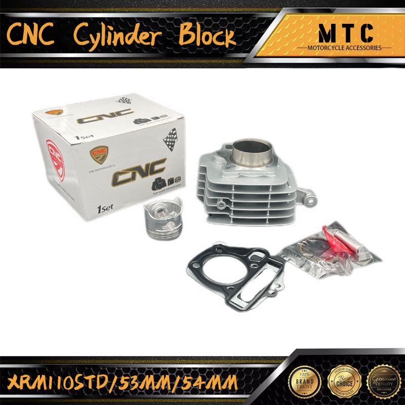 CNC Cylinder Block Set XRM110 STD/XRM110 53MM/XRM110 54MM | Lazada PH