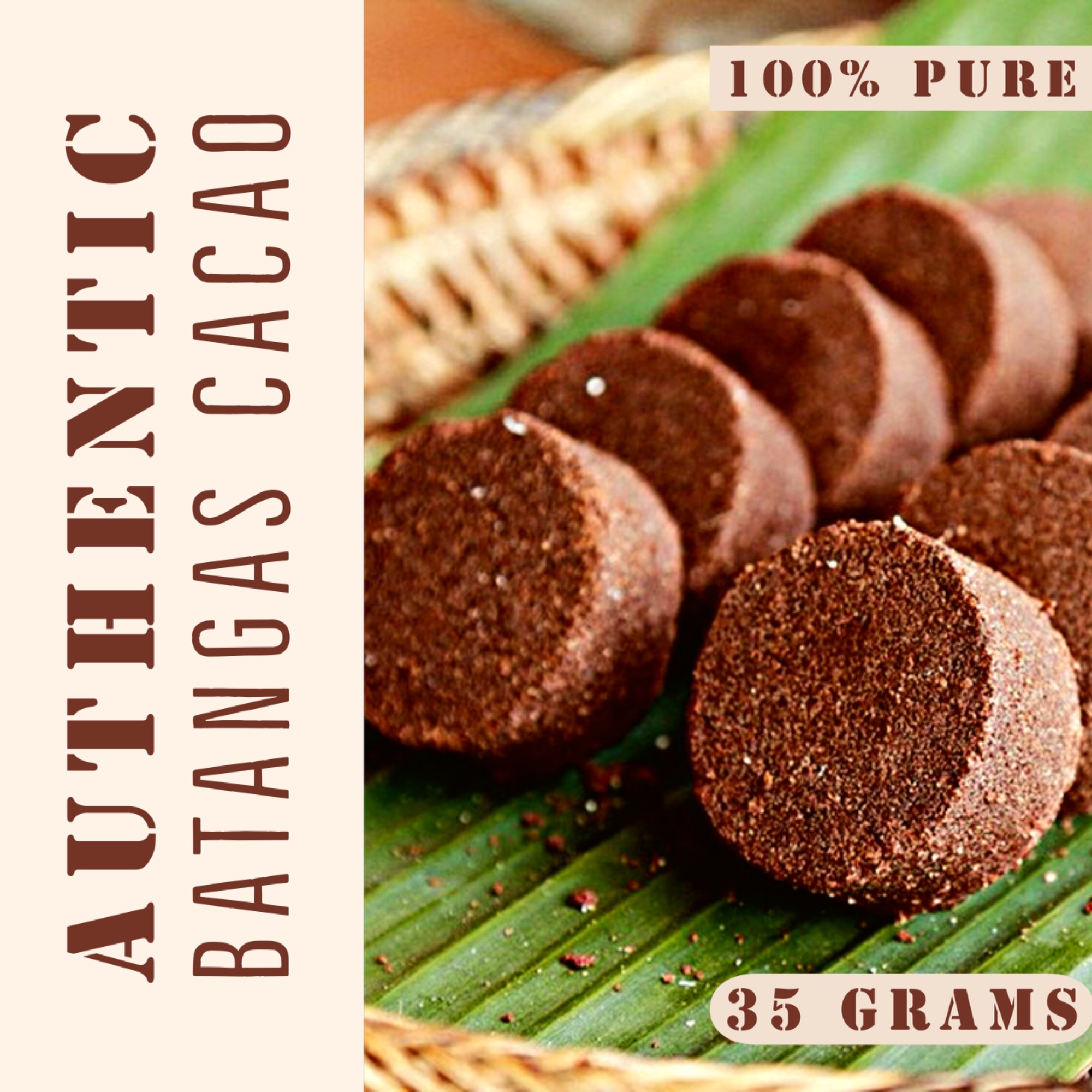 100% Pure Batangas Cacao Tablea (35g) | Lazada PH