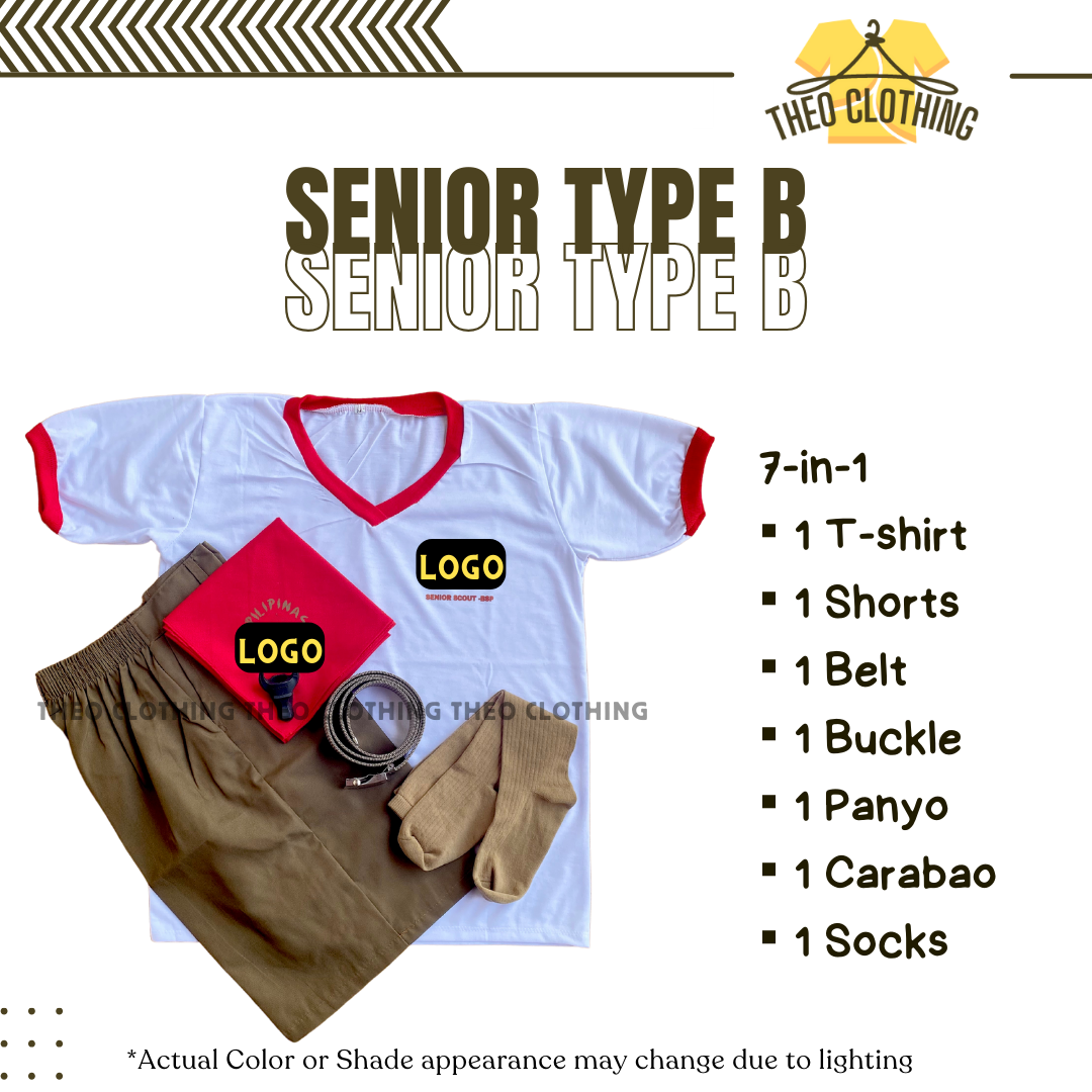 BSP Senior Scout Type B Complete Set of Uniform for Boy | Theo Clothing ...