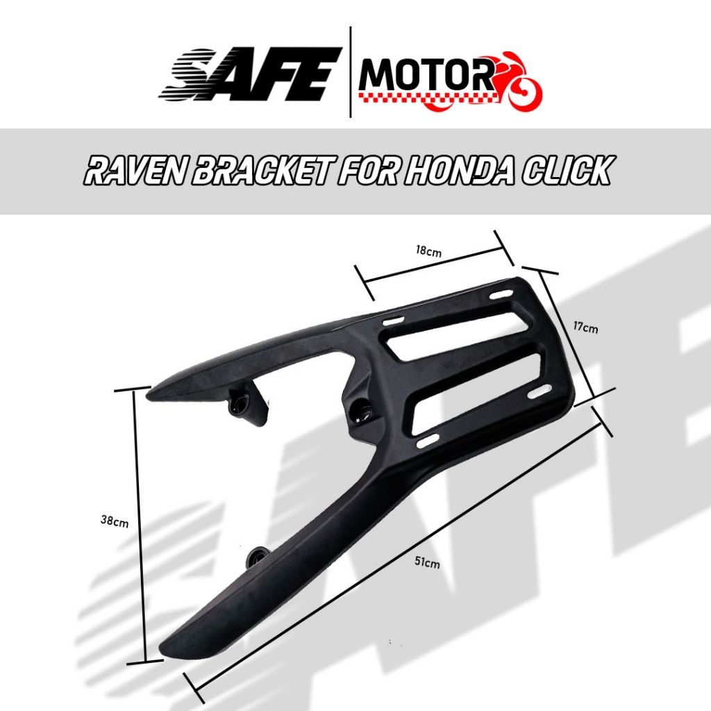 V1 Click Raven Bracket FOR Top Box Bracket Honda Click 125i/150i v1 v2 ...
