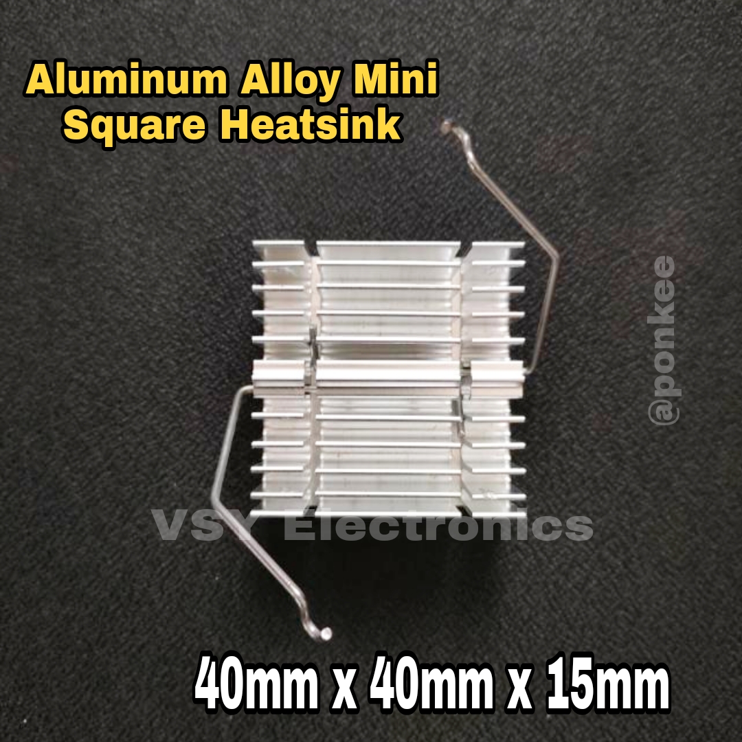 40mm x 40mm x 15mm Aluminum Alloy Mini Square Heatsink | Lazada PH