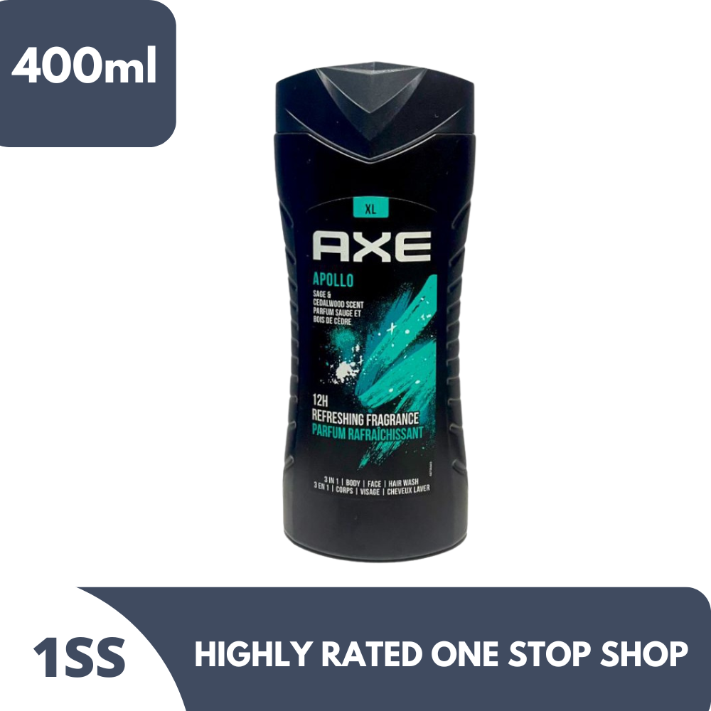 Axe Apollo 12 HR Refreshing Fragrance 3in1 400ml | Lazada PH