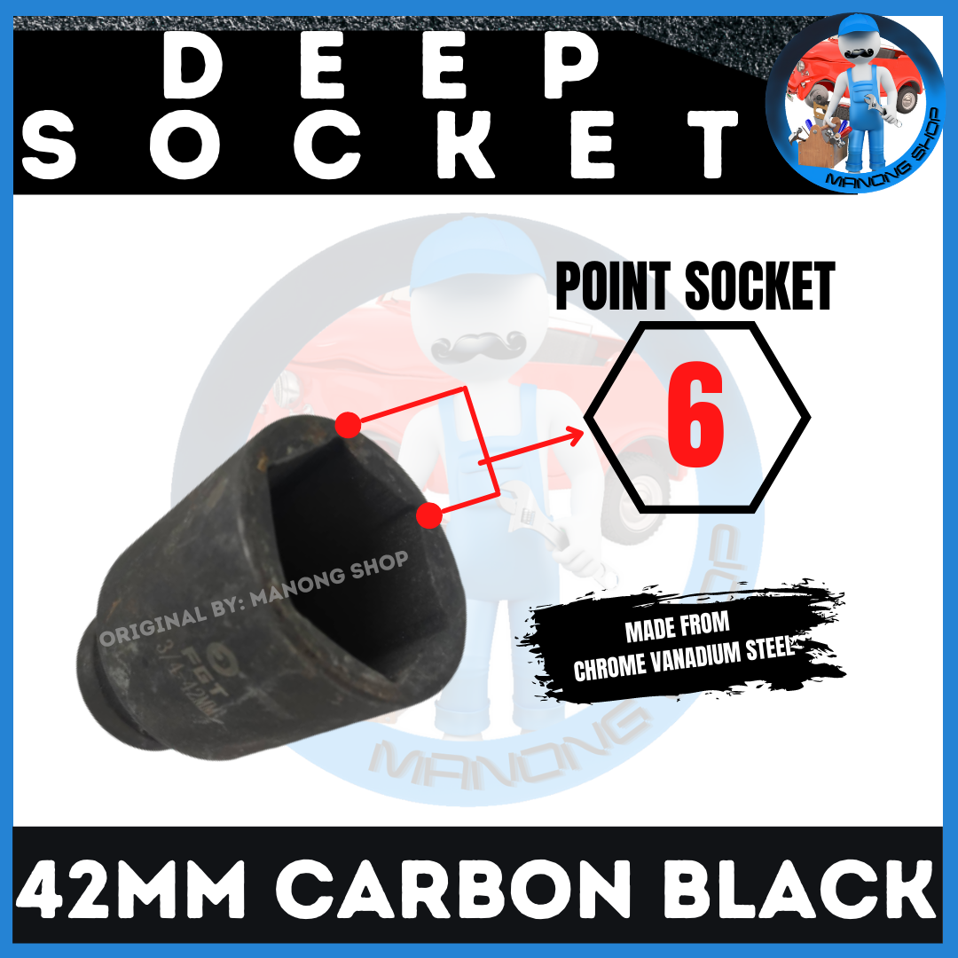 Manong Shop Deep Socket 42Mm 3/4 Drive And 6 Point Socket Chrome ...